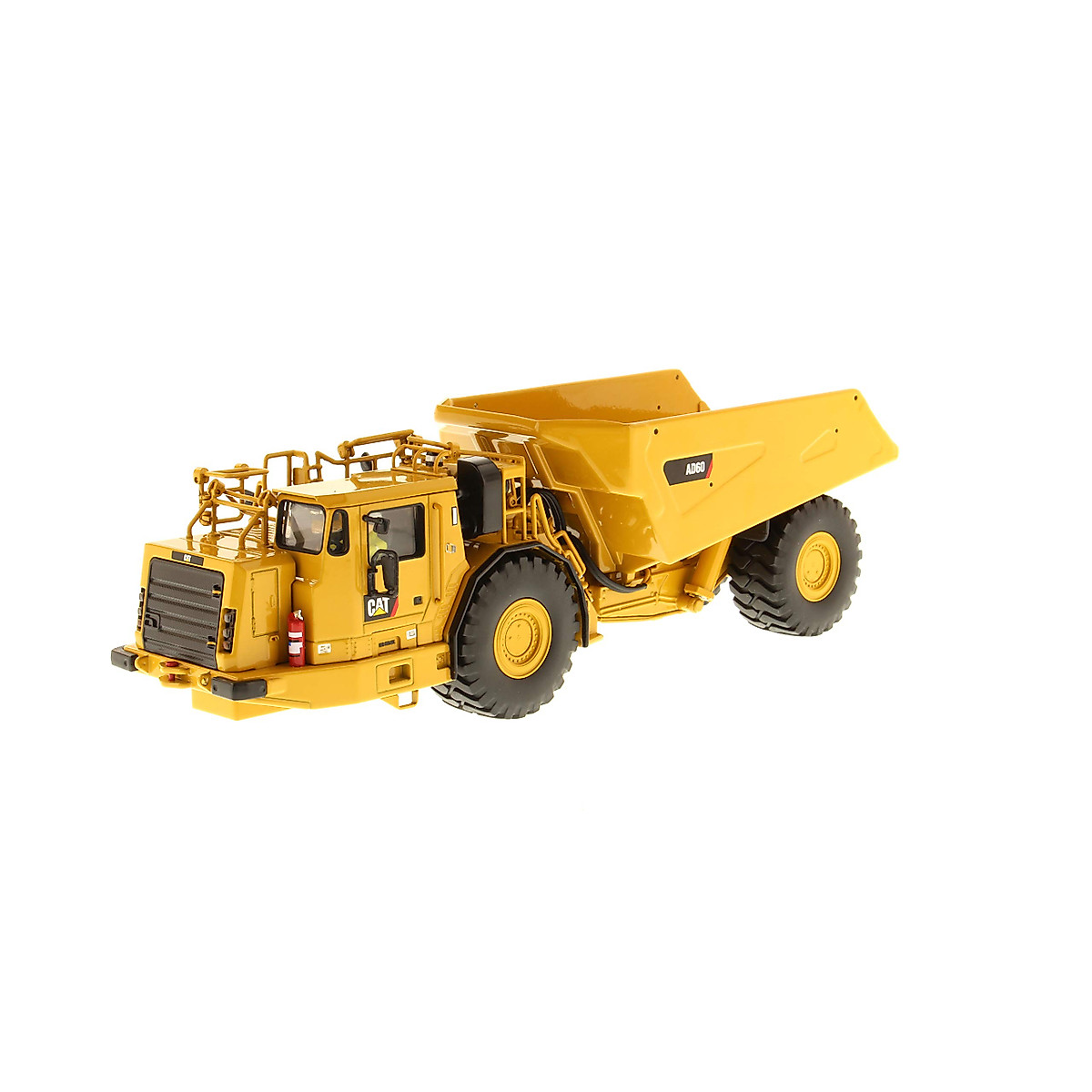 Diecast Masters 1:50 Caterpillar AD60 Articulated Underground Truck, with Working LED Lights and Removable Rock Load Included – High Line Series 85516