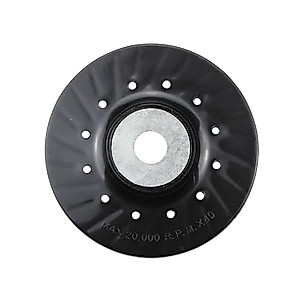 BHA Angle Grinder Ribbed Backing Pad for Resin Fiber Disc, 4.5" x 5/8"-11