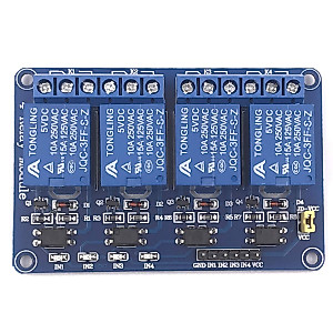 Huayao 2pcs 4 Channel DC 5V Relay Module with Optocoupler for UNO R3 MEGA 2560 1280 DSP ARM PIC AVR STM32 Raspberry Pi