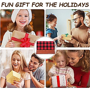 Auony Buffalo Plaid Wristlet Wallet Clutch Bag Phone Purse Handbag with Leather Wrist Strap for Christmas Birthday Gift