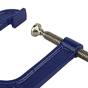 IRWIN Tools QUICK-GRIP 100 Series Deep Throat C-Clamp, 2-inch by 3 1/2-inch Throat (225123)