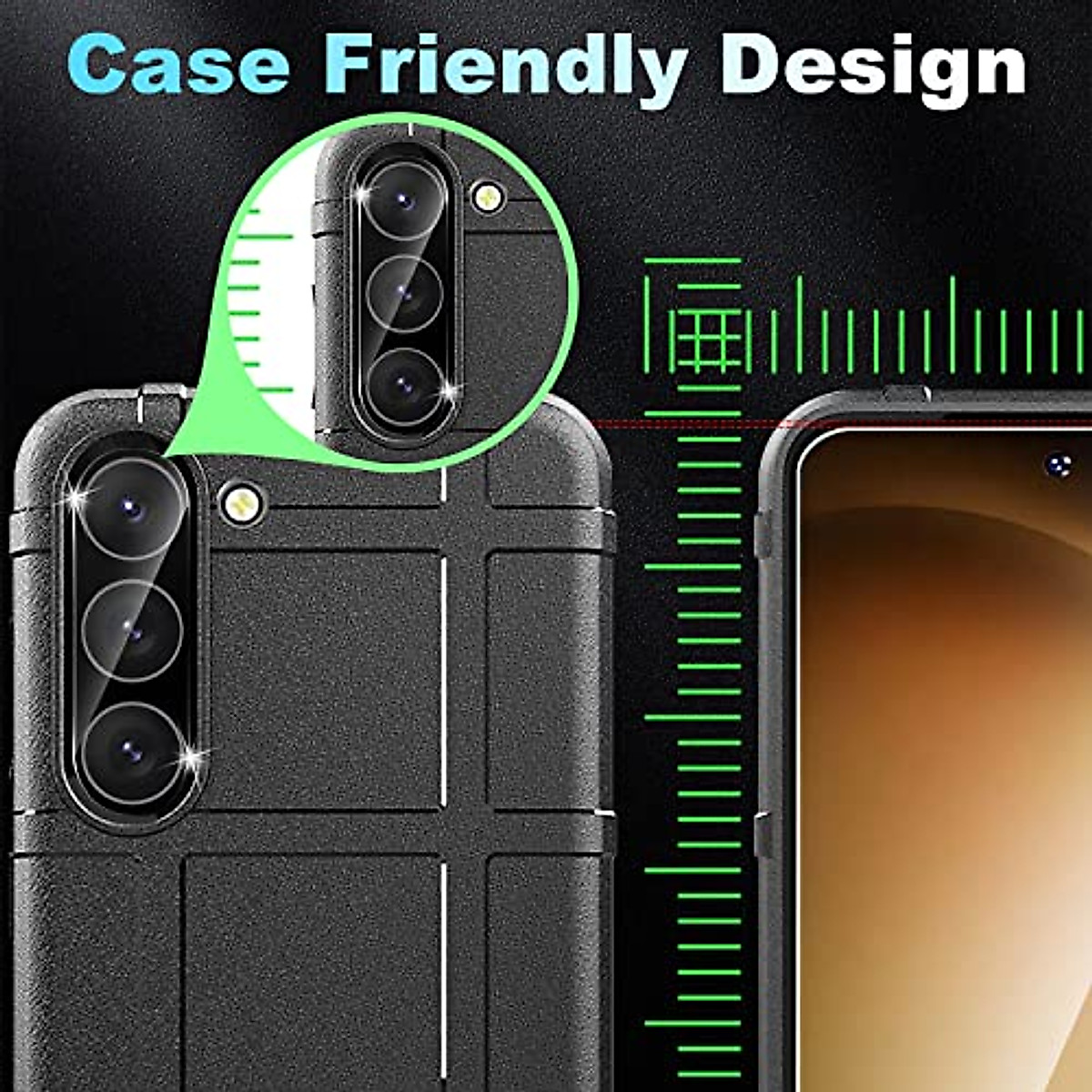 LYWHL for Samsung Galaxy S23 Screen Protector, 3 Pack Tempered Glass 9H Hardness Case Friendly HD Clear Film + 3 Pack Camera Lens Glass Protector for Galaxy S23 [Compatible Fingerprint]