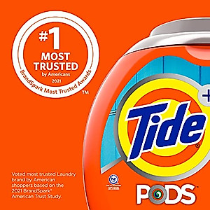Tide PODS Liquid Laundry Detergent Soap Pacs, 4-n-1 with Febreze, HE Compatible, 85 Count, Fights even week old Odors, Sport Odor Defense