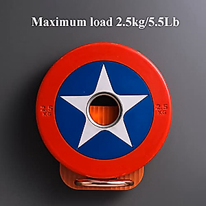 CARURLIFF Foldable Hair Dryer Rack Wall Mounted Blower Storage Holder Blow Dryer Wall Hanger for Bathroom (White)