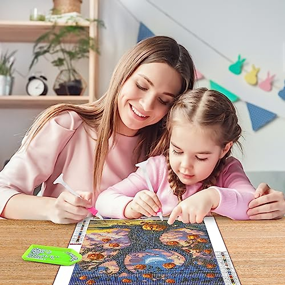 MOGTAA Fall Diamond Art Kits for Adults, Full Drill Pumpkin Tree Diamond Painting Kits for Adults Beginner, Round 5D Halloween Diamond Dots Kits Gem Painting Arts for Home Decor 12x16inch