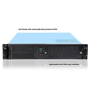 RackChoice 2U Rackmount Server Chassis 2x5.25 + 6x3.5 ATX/MATX Support ATX PSU with Either top or Side Cooling