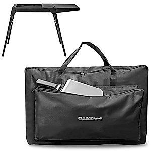 Redwood Grill Supply Stand Carry Bag for Blackstone 17/22 Inch Griddles, Portable Tabletop Grills and BBQ Utensils. Heavy Duty Waterproof Design for Camping, Roadtrips, Storage and Outdoor Use