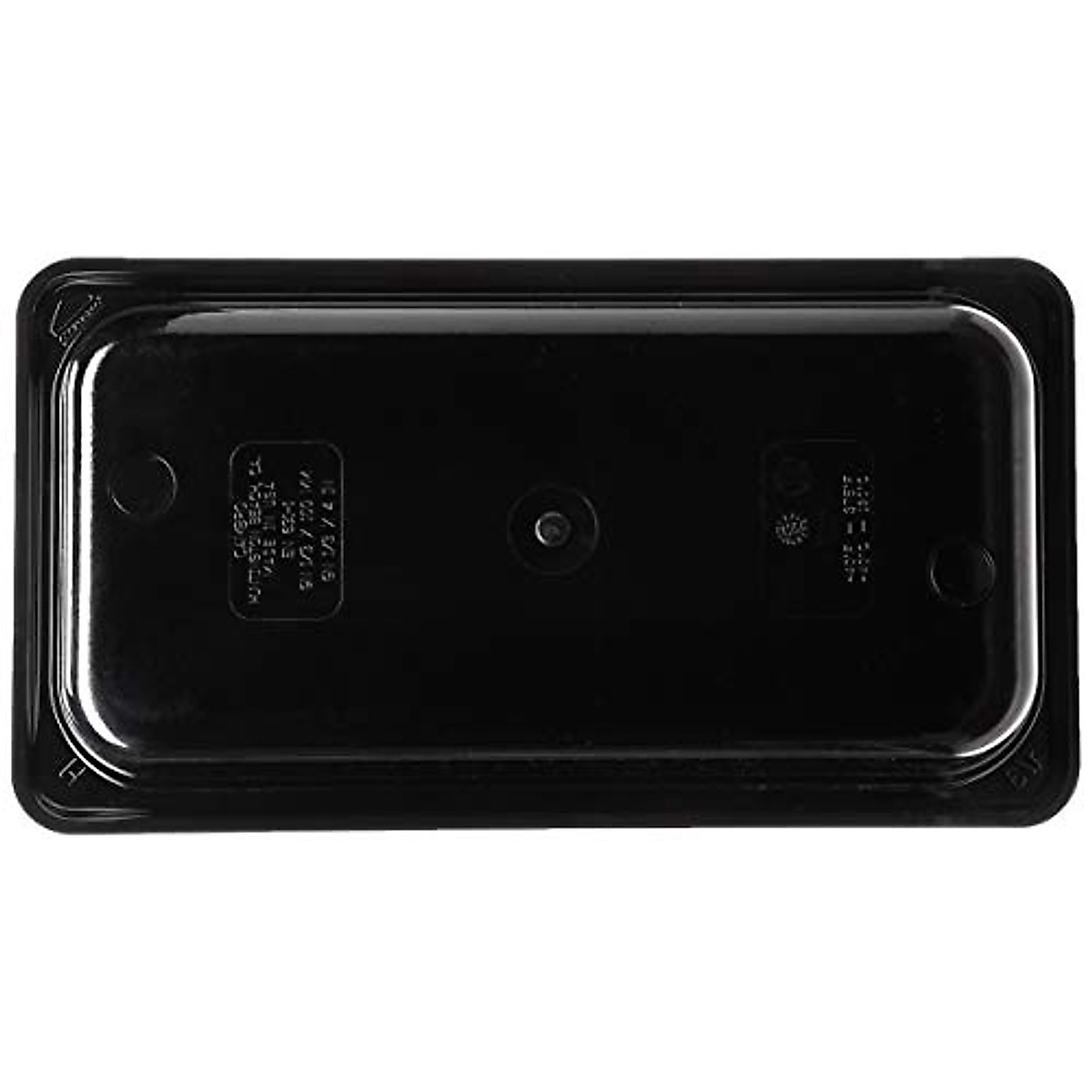 Cambro Black 1/3 Size High Heat H-Pan 4" H