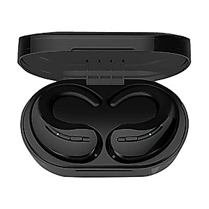 Lightweight Bluetooth Headphones Wireless Earbuds with Wireless Charging Case with Earhooks Headset Built-in Mic for Sport Clear Calls Work Music