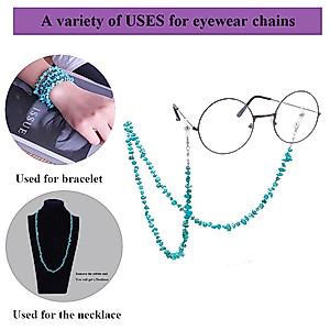 KAI Top Eyeglass Chain Strap Holder Cord Sunglass Chain Fashion Chip Beaded Mask Lanyard Chain Face Mask Chain for Women
