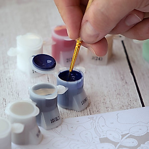 Dimensions PaintWorks 73-91859 Cool to be Kind Paint by Number Kit for Adults and Kids, 9" x 12", Multicolor, 12pcs