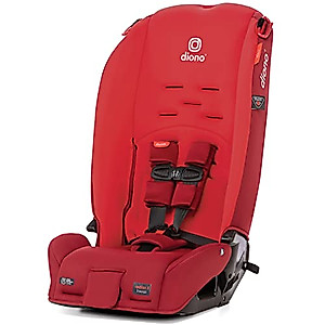 Diono Radian 3R, 3-in-1 Convertible Car Seat, Rear Facing & Forward Facing, 10 Years 1 Car Seat, Slim Fit 3 Across, Red Cherry