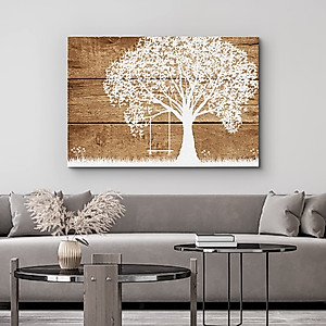 wall26 Purple Tulip Bouquet Rustic Floral Arrangements Pastels Beautiful Wood Grain Antique Canvas Art Home Art - 24x36 inches