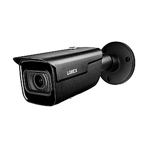 Lorex LNB9282B 4K (8MP) Motorized Varifocal Smart IP Black Security Camera with 4X Optical Zoom and Real-Time 30FPS Recording, 150ft Night Vision, IP67, Black, Camera Only (M. Refurbished)