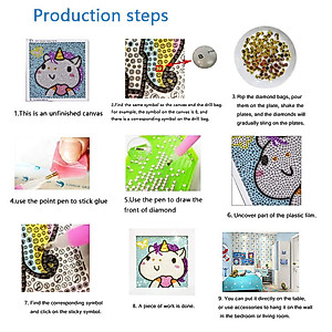 MYSNKU DIY Diamond Painting for Kids Full Drill Painting by Number Kits Arts Crafts Shimmer and Shine Sparkle Mosaics Sticker for Home Wall Decor Gifts for Christmas Birthday (Spiderman)