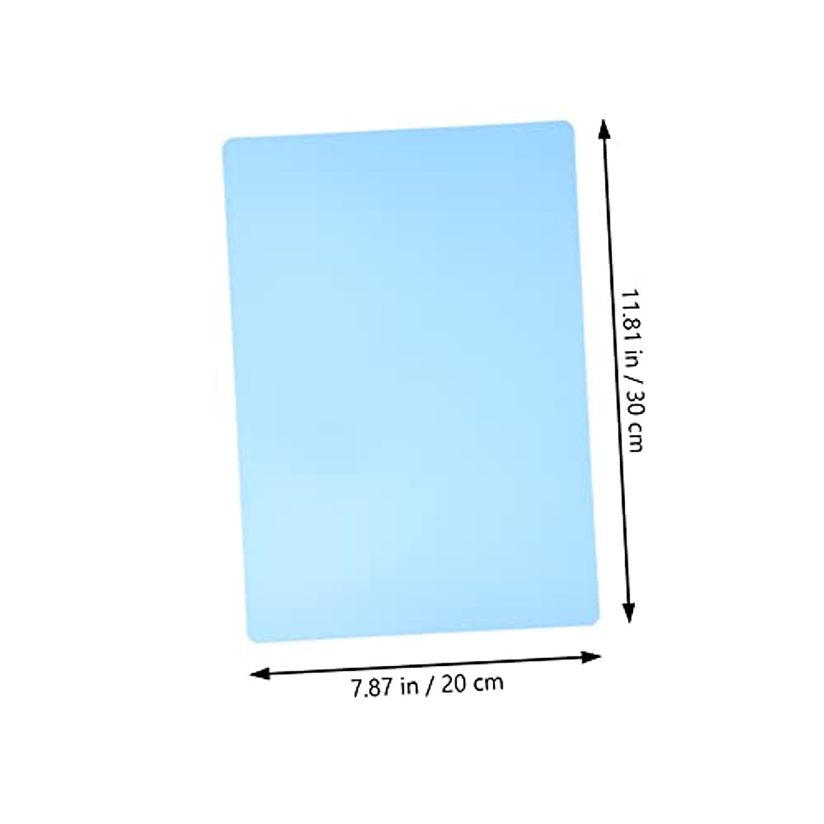 64 Pcs Translucent Reading Strip Writing Board Clay Tools Playdough Tools Highlight Bookmarks PVC Exam Mats Cutting Board Office Supplies Exam Pad Boards PVC Exam Plates