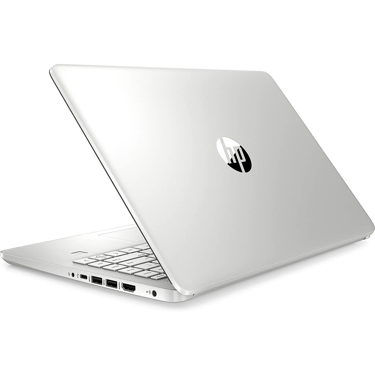 HP Laptop 14-DQ3025CL 14" Intel Pentium Silver N6000, Intel UHD Graphics, 4GB DDR4 RAM, 128GB SSD Storage, Windows 11 Home in S Mode, Natural Silver (Renewed)