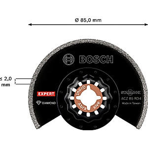 Bosch Professional 10x Expert Grout Segment Blade ACZ 85 RD4 Multitool Blades (for Mortar, Ø 85 mm, Accessory Multitool)