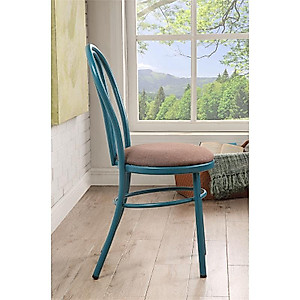 ACME Jakia Side Chair (Set-2) - 96814 - Fabric & Teal