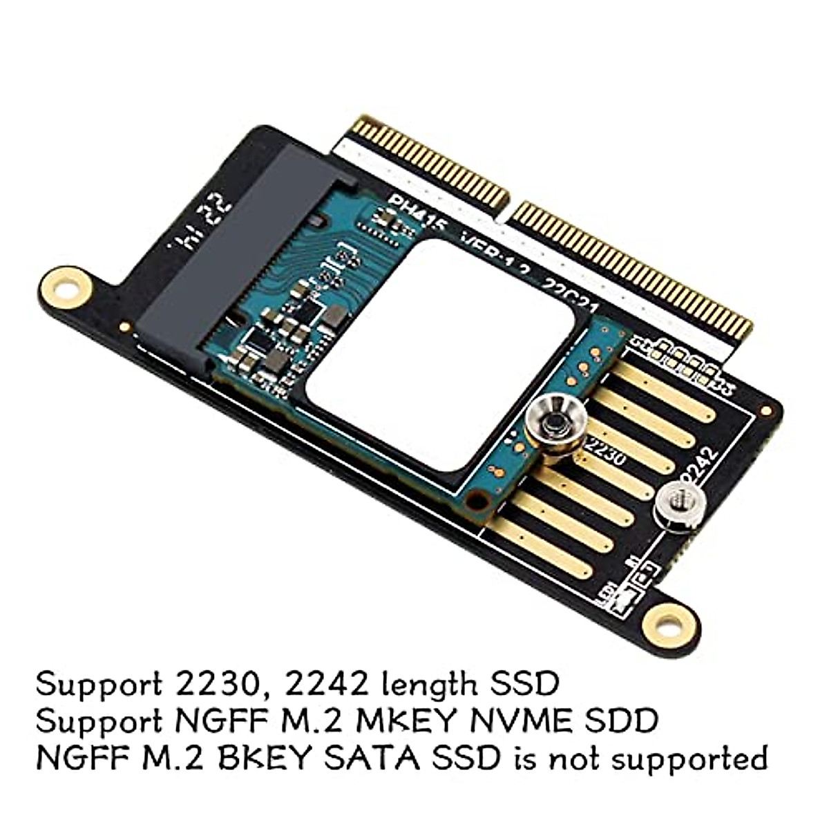 SSD Expansion Card, Wide Convenient NVME M.2 SSD Conversion Adapter for Laptop
