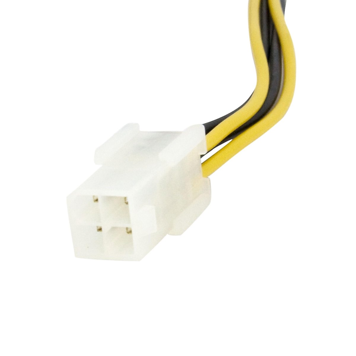 StarTech.com 6 Inch 4 Pin to 8 Pin EPS Power Adapter with LP4 - F/M - ATX to EPS Power Adapter (EPS48ADAP), Black