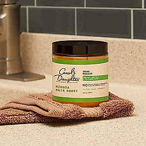 Carol's Daughter Hair Treatment Bundle - Mimosa Hair Honey Shine Pomade and Goddess Strength 7 Oil Blend Strengthening for 2A to 4C Hair with Shea Butter and Castor Oil