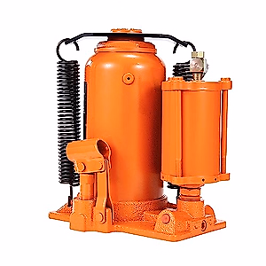 VEVOR Air Hydraulic Bottle Jack, 20 Ton/44,092 LBS All Welded Bottle Jack, 10.4-19.7 inch Lifting Range, Manual Handle and Air Pump, for Car, Pickup, Truck, RV, Auto Repair, Industrial Engineering