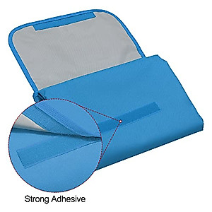 PATIKIL 71" x 59" Outdoor Picnic Blanket, Waterproof Foldable Beach Mat for Hiking, Camping, Park, Garden, Blue