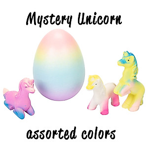 Class Collections Large Growing Unicorn Hatch Egg with Rainbow Shell Kids Novelty Toy- Single