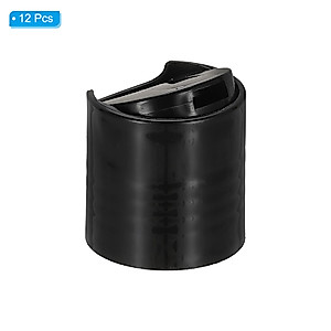 PATIKIL 24/410 Replacement Press Plastic Caps, 12pcs Dispensing Top Cover for Squeeze Shampoo and Lotion Bottles Lids