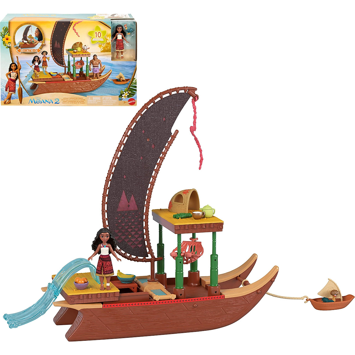 Mattel Disney Moana 2 Moana’s Adventure Canoe
