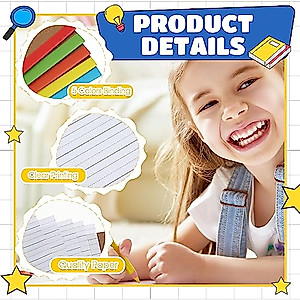 Henoyso 20 Pcs Primary Composition Notebook for Kids Bulk 9 3/4 x 7 1/2 Inch Primary Journals Writing Journal with Rainbow Spine Kids Handwriting and Drawing Story Journal for School Student Classroom