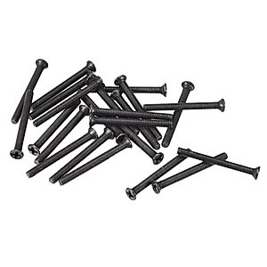 uxcell M3 x 30mm Phillips Screw Fastener Black for Laptop PC TV Fan Switch 200pcs
