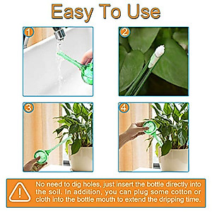 FEEMIC Indoor Plant Watering Globes Automatic Self Water Bulbs Aqua Water Globe Irrigation Device Decorative Hand-Blown Glass