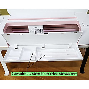 Extension Tray Compatible with Cricut Maker3 Maker and Explore Air3 Air2 Air,Cutting Mat Extender Support for Maker and Explore Air Series (White)