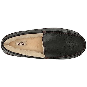 UGG Men's Ascot Discontinued Slipper, Dark Spice, 12
