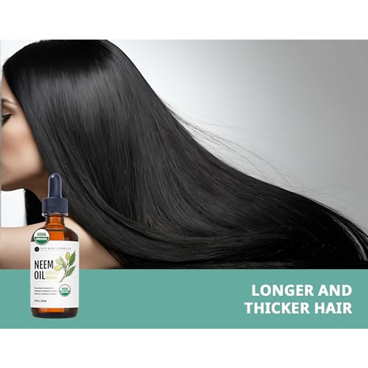 Kate Blanc Cosmetics Neem Oil for Skin, Hair & Face. Safe for Dog, Plants, Scalp & Hair Growth (4oz, Organic, Cold Pressed, Concentrate)