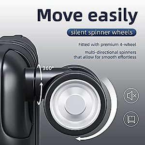 Merax Expandable ABS Hardshell Luggage Sets 3 Piece Suitcase with Spinner Wheels Suit Case Lightweight, Orange, (20/24/28)