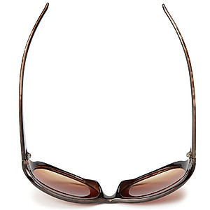 Nine West Women's Lucky Sunglasses Oval, Tortoise, 55 mm