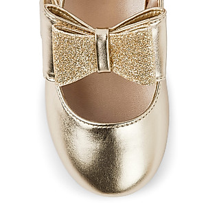 Gymboree, and Toddler Girls Dressy Ballet Flat,Gold,1