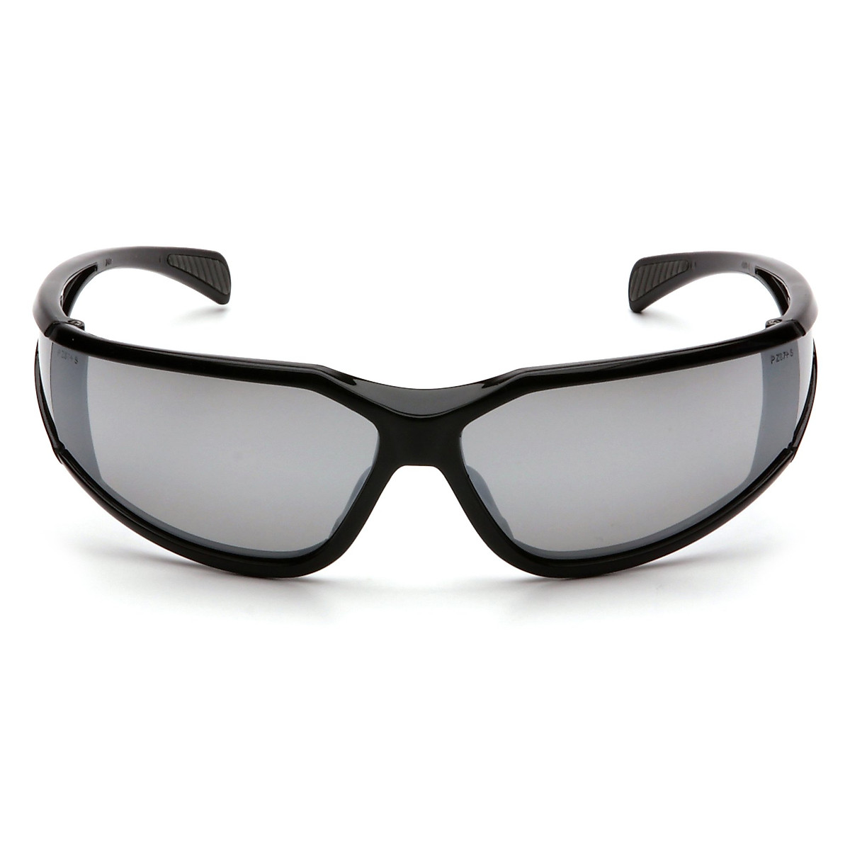 Pyramex Exeter Safety Eyewear, Silver Mirror Anti-Fog Lens With Black Frame