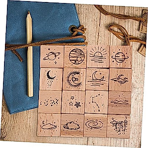 LIGHTAOTAO Kids Stamps 1 Box Wooden Stamp Set Wooden Stamps Stamps Stampers for Stampers Birthday Wood Mounted Rubber Stamp DIY Hand Account Seal Creative Stamps Wood Stamps Kids Stampers