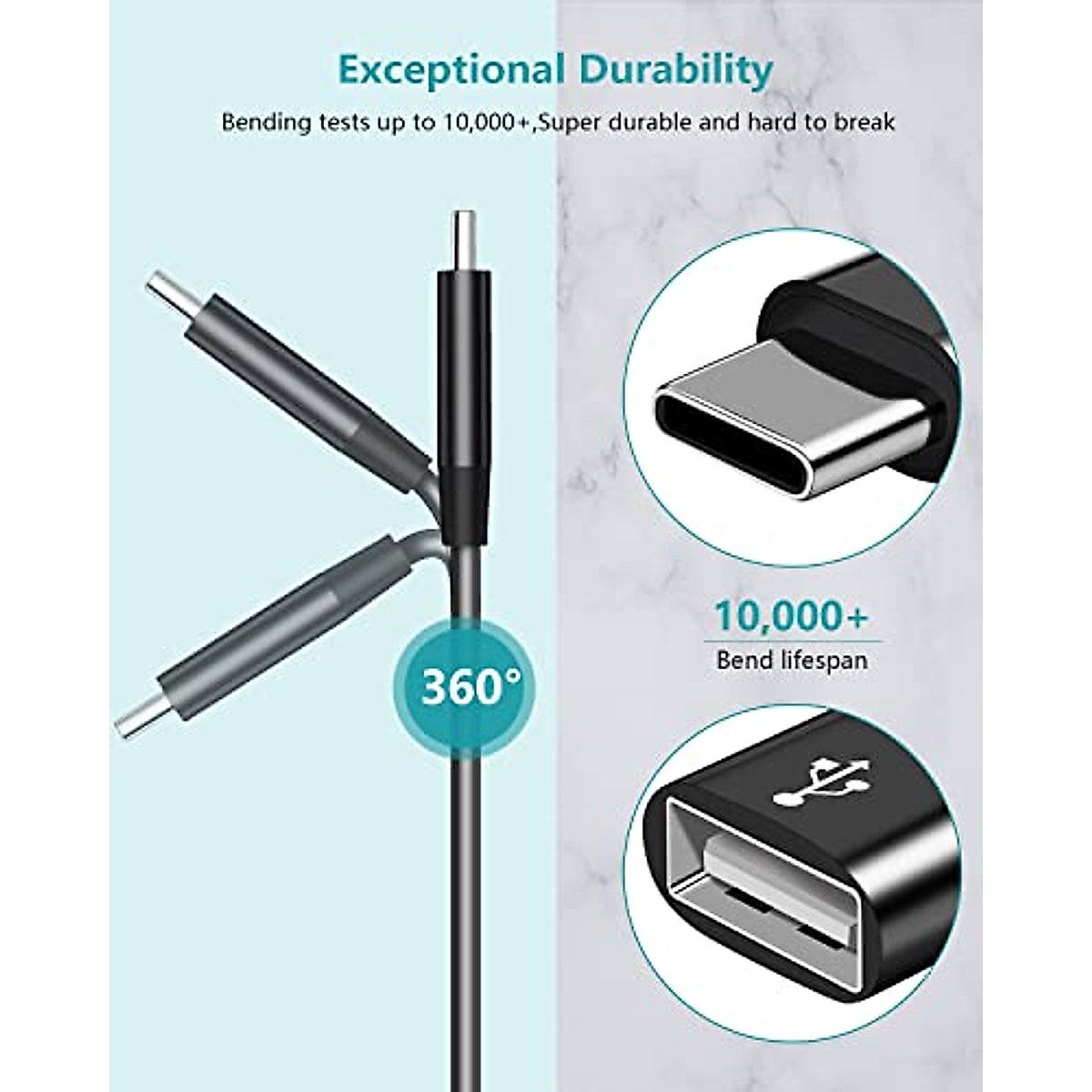 USB C to USB Adapter with Type C Charging, 2 in 1 Type C 3.0 OTG Splitter with 60W PD Fast Charge Compatible for Galaxy S23 S22 S21 S20 S20+ Note 20/10,Switch,LG V40 V30 G8, Pixel4 XL,Google TV 2020
