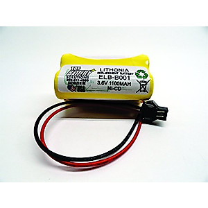5PC Lithonia ELB B001 Replacement Emergency Light Battery