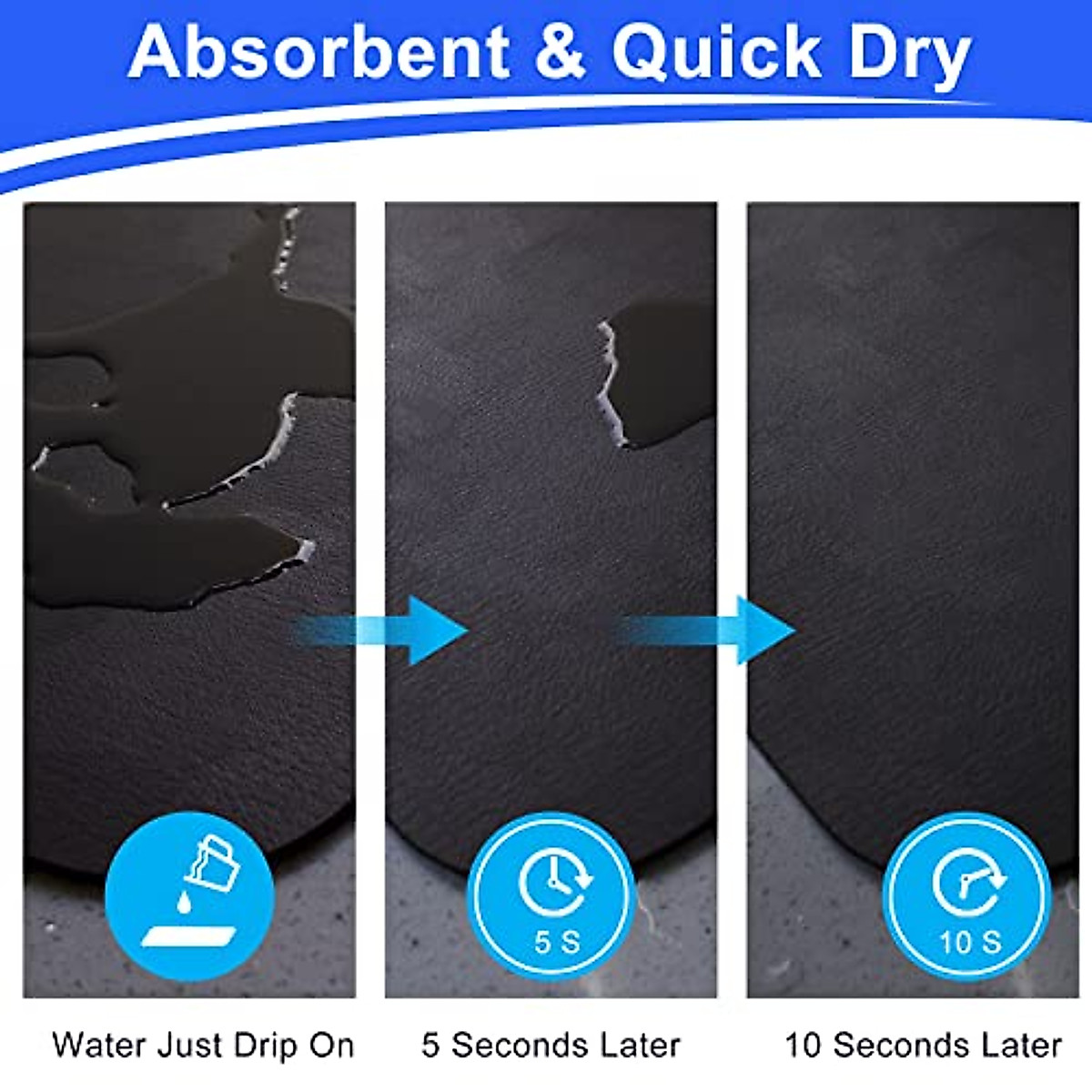 FUMAX Coffee Mat, 16”x32” Large Coffee Maker Mat for Countertop, Absorbent & Hide Coffee Stains Coffee Bar Mat, Non-Slip Rubber Backed, Coffee Bar Accessories Fit Under Coffee Maker Machine