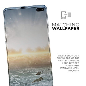 DesignSkinz Majestic Sky on Crashing Waves Protective Vinyl Decal Wrap Skin Cover Compatible with The Samsung Galaxy S20 (Screen Trim & Back Glass Skin)