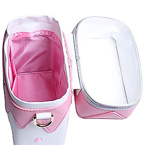 SUKUTU Girls Cute Strawberry Milk Box Stylish Cross Body Purse Women PU Phone Wallet Shoulder Handbag with Straw Decoration