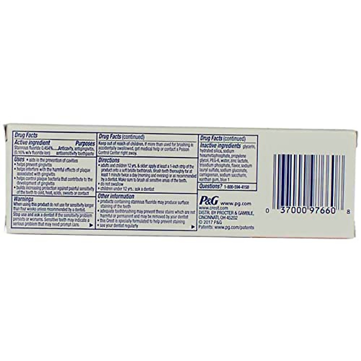 Crest Pro-Health Toothpaste Clinical Gum Protection Smooth Mint - 3.5 oz, Pack of 3