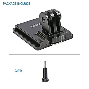 SUREWO Aluminum NVG Mount Compatible with GoPro Hero 11/10/9/8/7/6/5 Black, Tactical Helmet NVG Mount Compatible with DJI Osmo Action 3/2,Insta360 ONE R/AKASO/Crosstour and Most Action Cameras