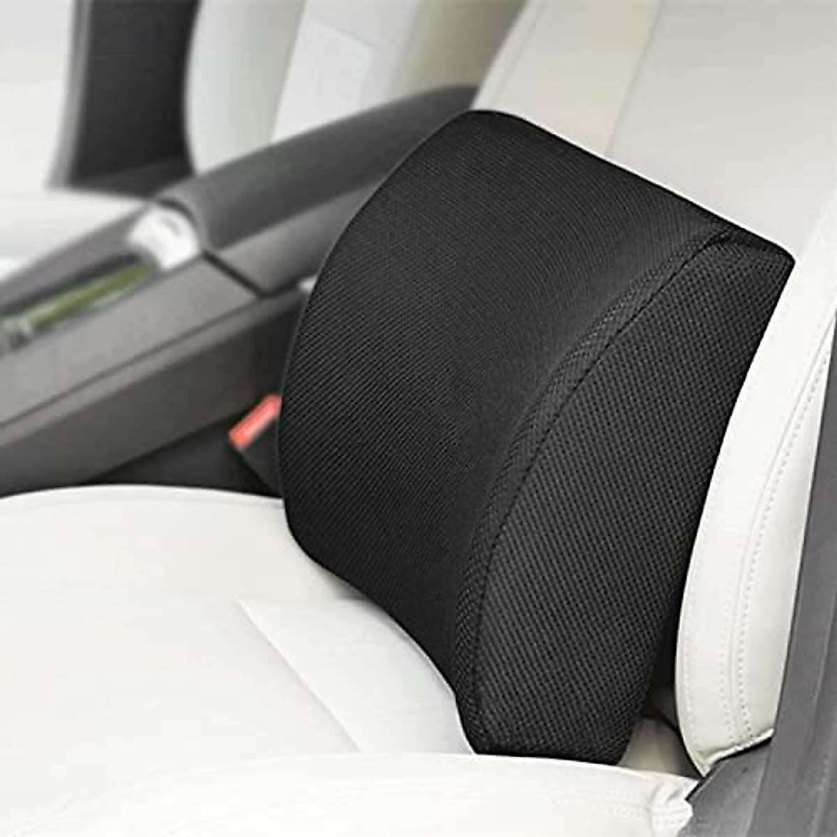 OZELS Lumbar Support Pillow, Memory Foam Back Cushion Pillow for Office Chair,Computer/Car Seat and Wheelchair with Breathable Mesh,Ergonomic Orthopedic Backrest for Back Pain Relief